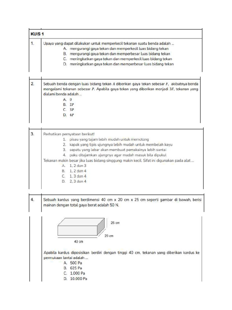 Latihan Tekanan 11 November 2024 | PDF