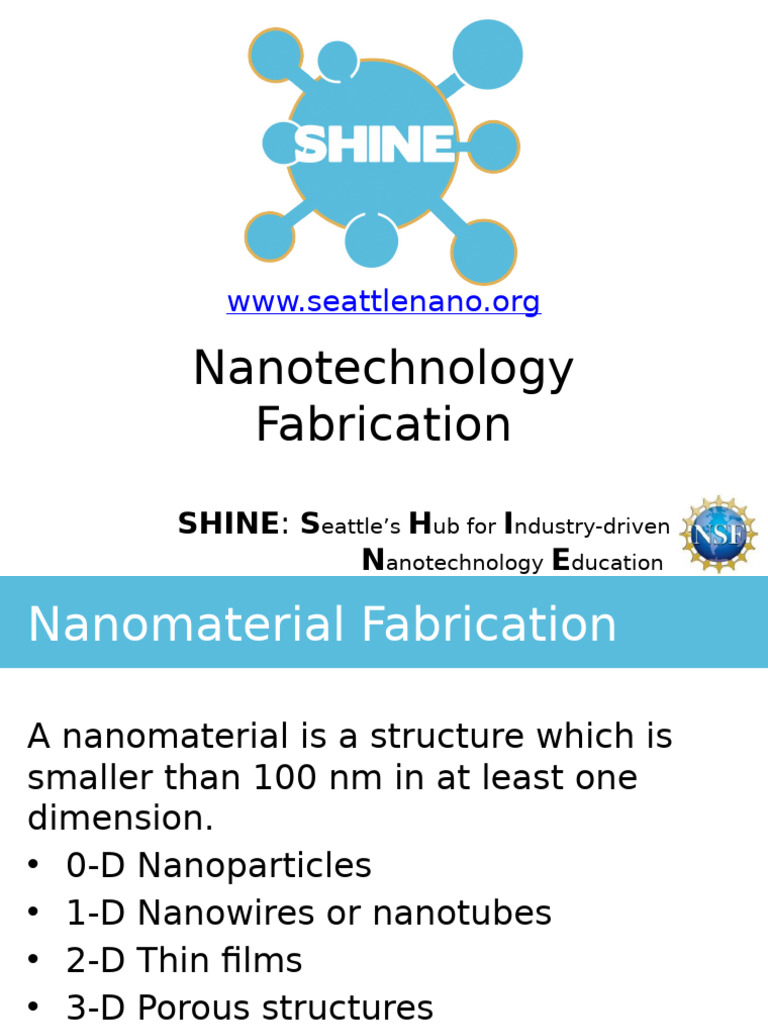Nano Fabrication Lecture3 | PDF | Thin Film | Nanomaterials