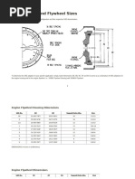 SAE Flywheel and Housing Dimensions | PDF | Engines | Rotating Machines