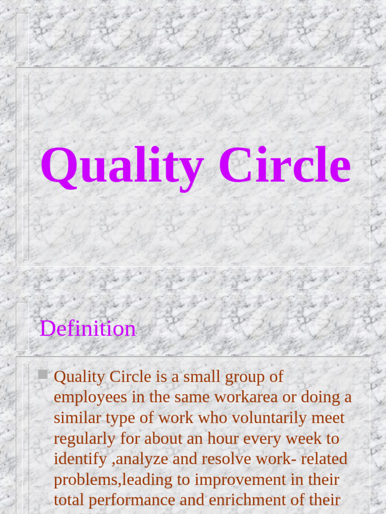 Quality Circle Training Material | PDF | Scatter Plot | Histogram