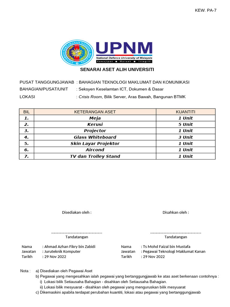 KEW.PA-7 - Crisis Room | PDF