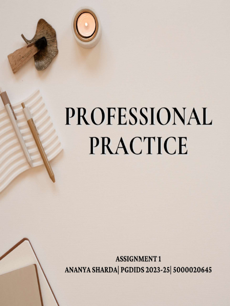 ANANYA SHARDA PROFESSIONAL PRACTICE ASS 1 - Compressed | PDF