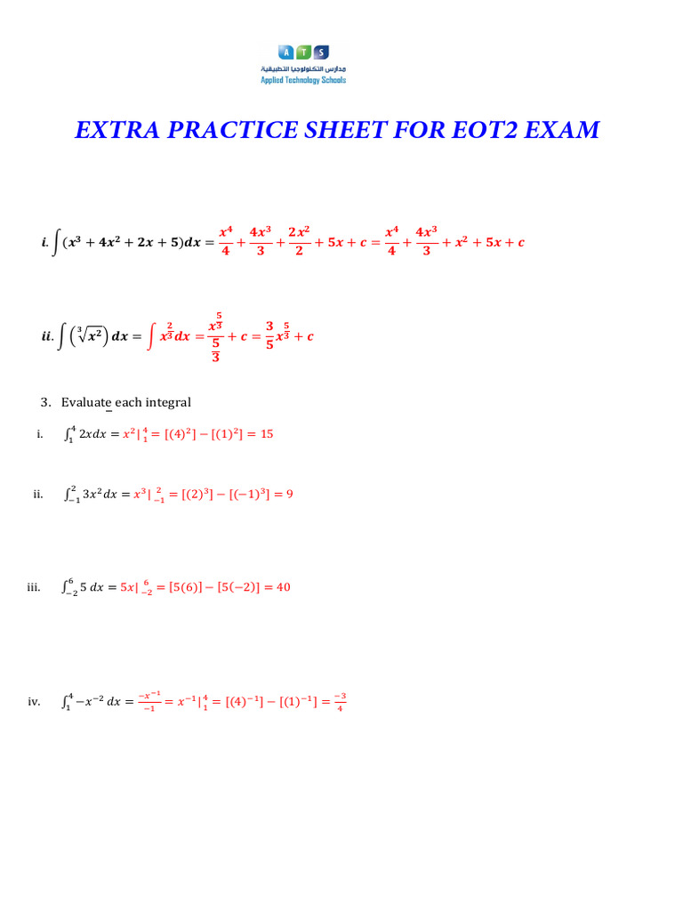 EOT2 Extra Practice Sheet A12GEN AK | PDF | Mathematical Physics | Geometry