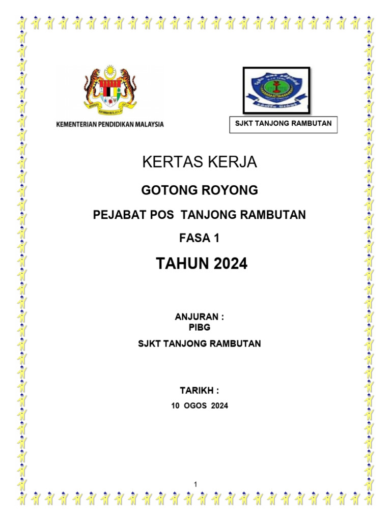 KERTAS KERJA GOTONG ROYONG PEJABAT POSTanjong Rambutan | PDF