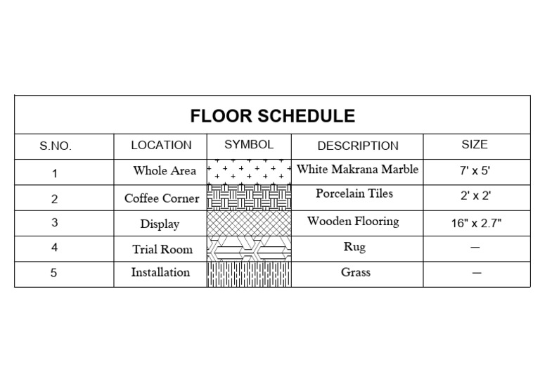 Floor Schedule | PDF