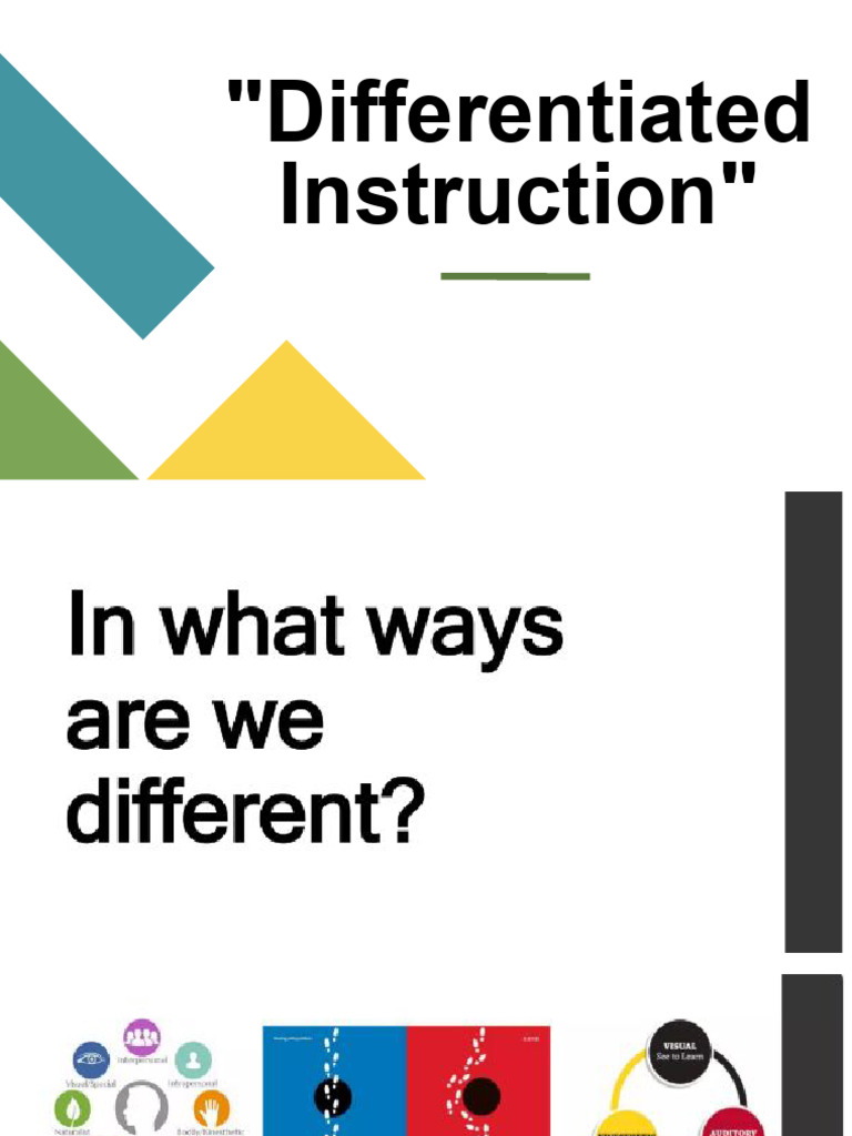 Differentiated Instruction | PDF | Differentiated Instruction | Intelligence