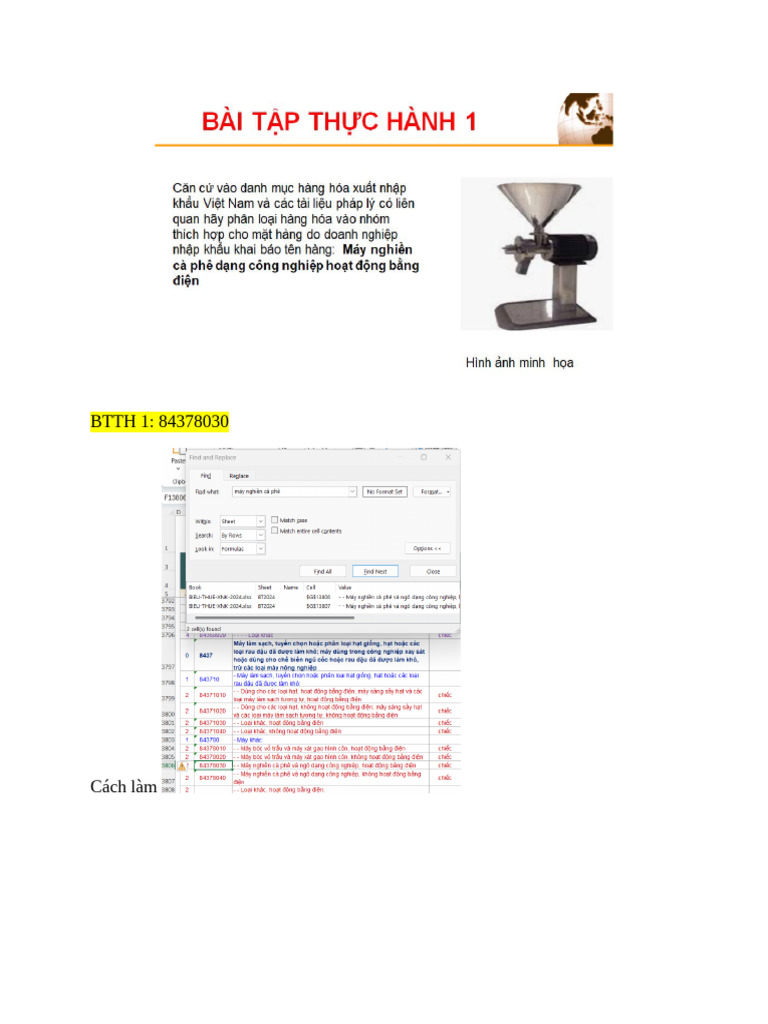 Bai Tap Tra HS Code | PDF
