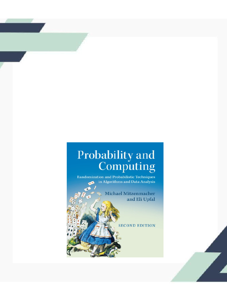 (Ebook) Probability and Computing by Mitzenmacher, Michael Upfal, Eli ...
