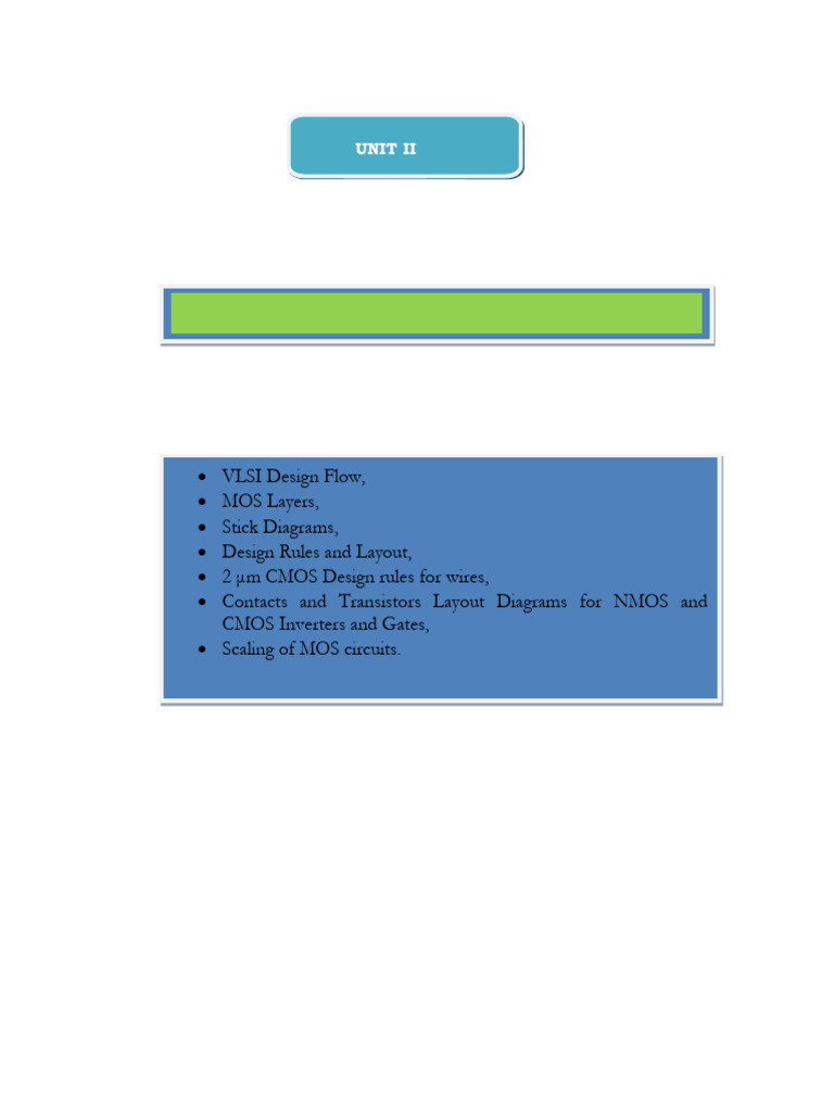 VLSI Design: MOS Layers & Stick Diagrams | PDF | Cmos | Mosfet