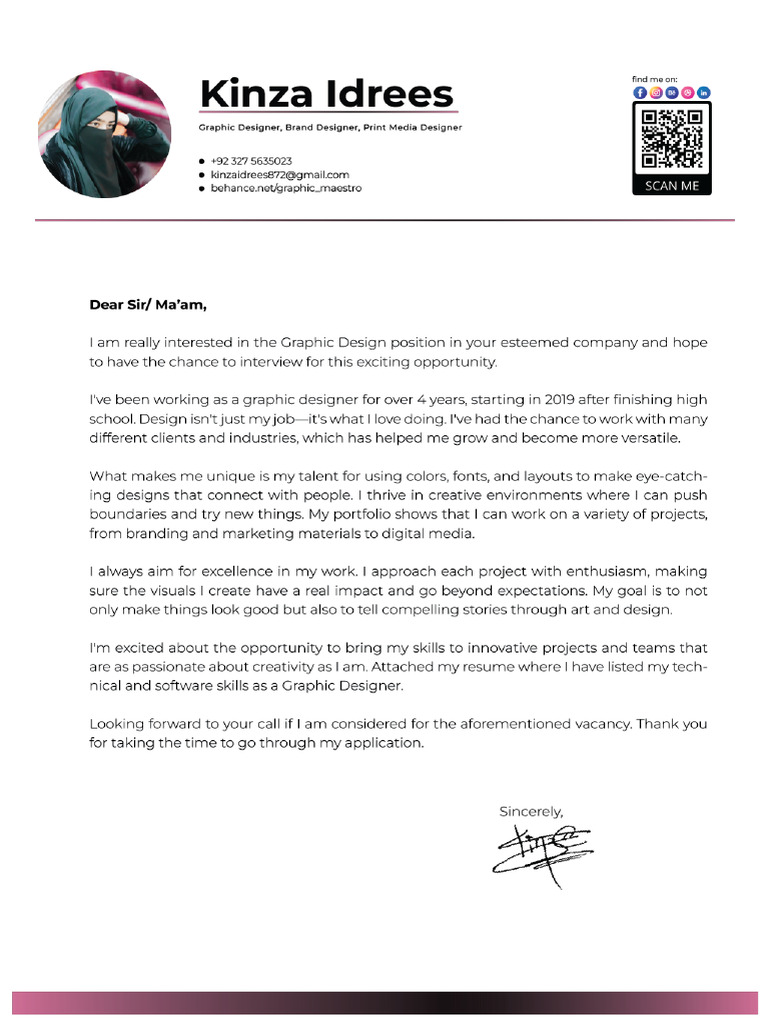 Resume Kinza Idrees | PDF