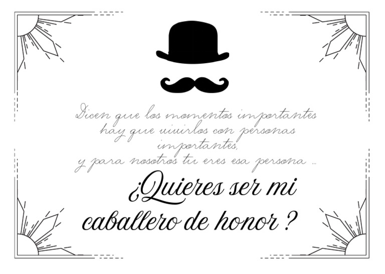Quieres Ser Mi Caballero De Honor Pdf