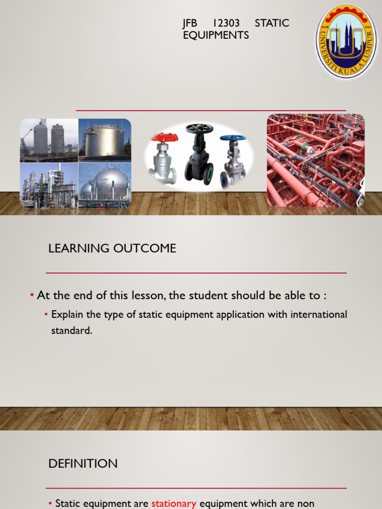Understanding Static Equipment Standards | PDF | Specification ...
