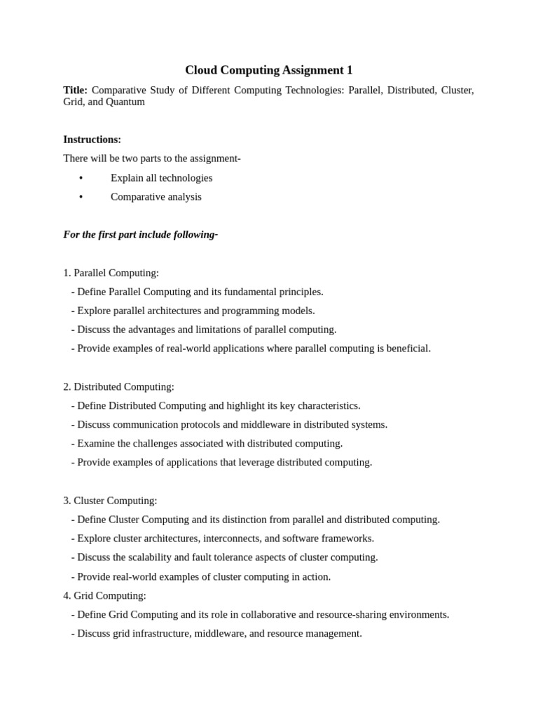 CC Assignment 1 | PDF