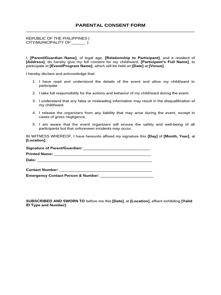 Parental Consent | PDF