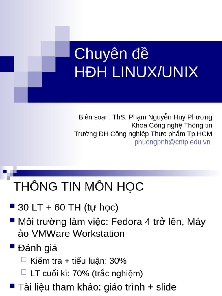Cdlinux b1 Tong Quan Hdh Linux | PDF