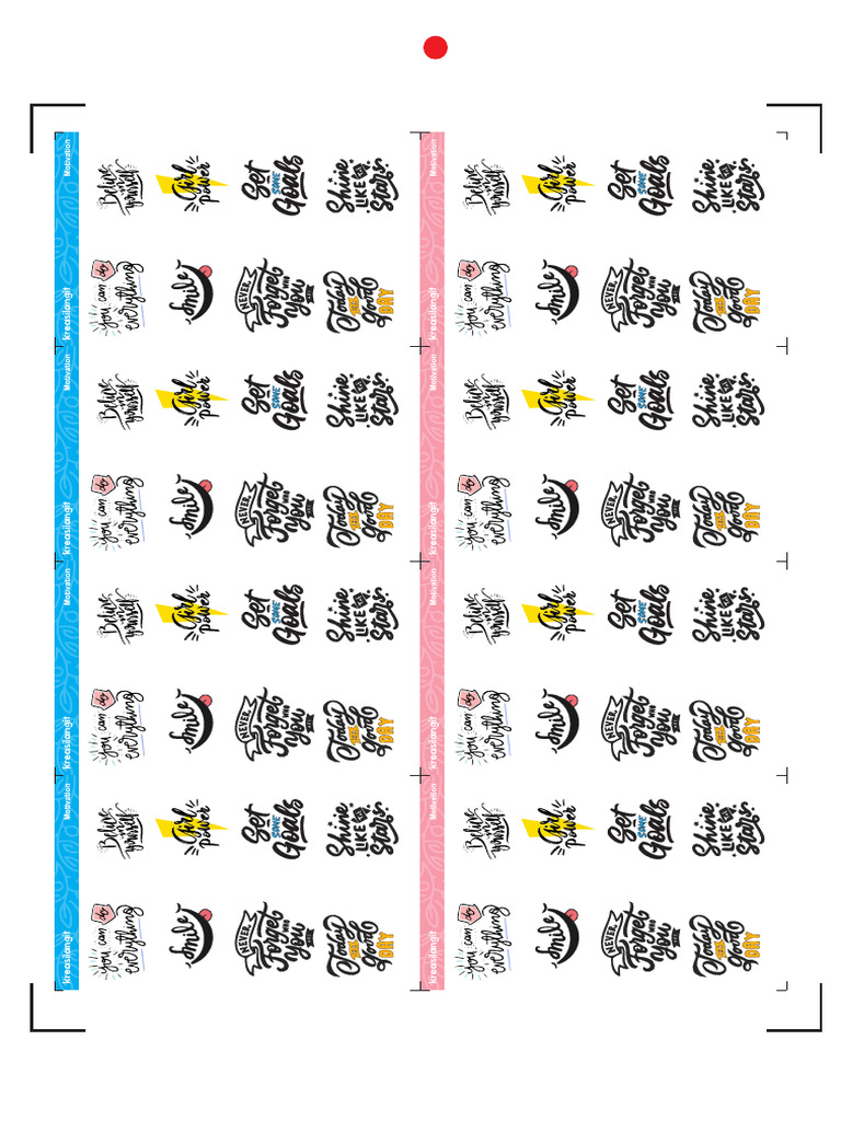 Coba Sticker Motivasi A3 | PDF
