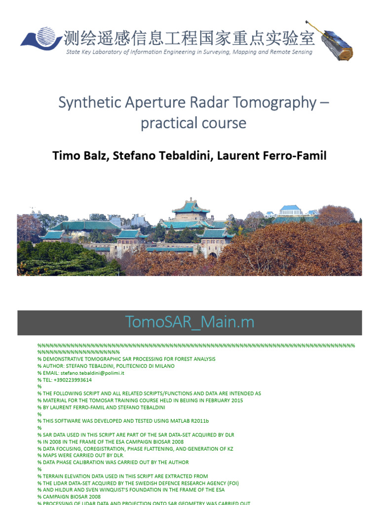 LTC2019 TomoSAR 20191012 | PDF | Telecommunications Engineering