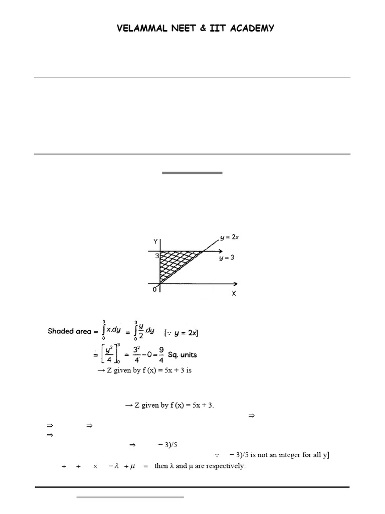 Class XII Mathematics Sample Paper 2025 | PDF | Area | Mathematics