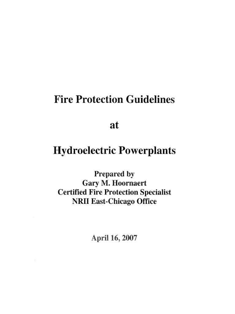 Hydroelectric - Fire - Protection R1 | PDF