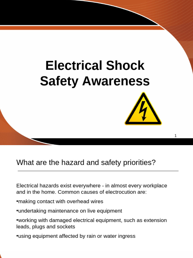 Electrical Safety Hazard Awareness | PDF | Mains Electricity ...