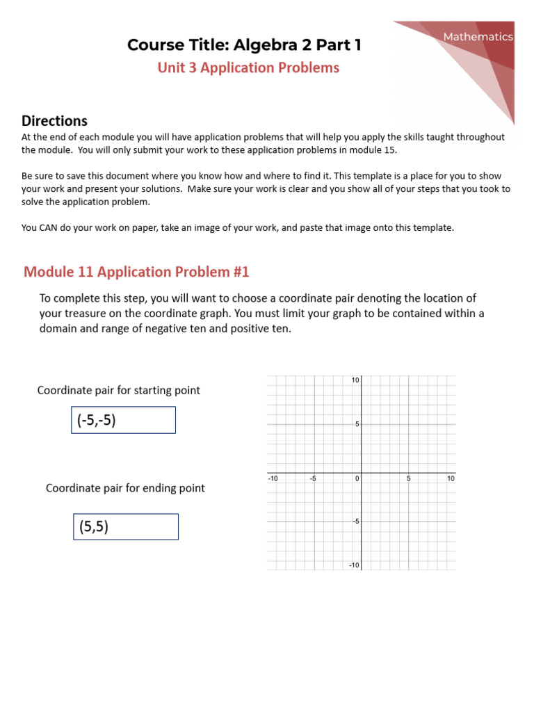 Algebra 2 - Unit 3 Project | PDF | Algebra | Equations