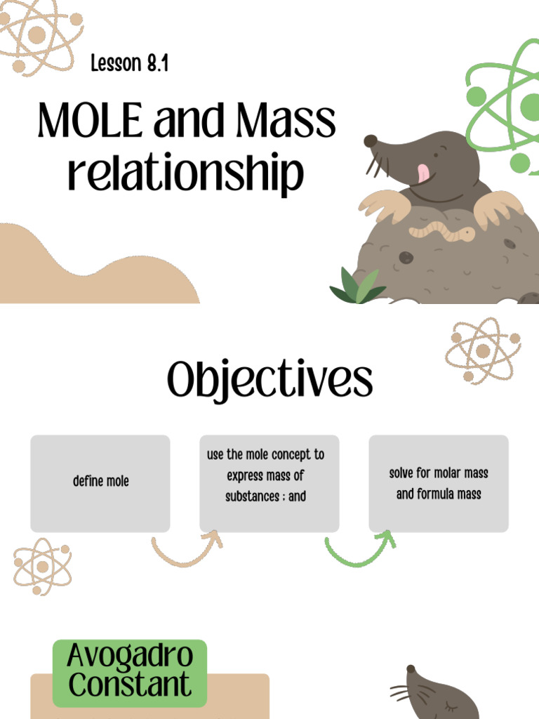 Lesson 8.1 - 8.2 Mole Relationship | PDF