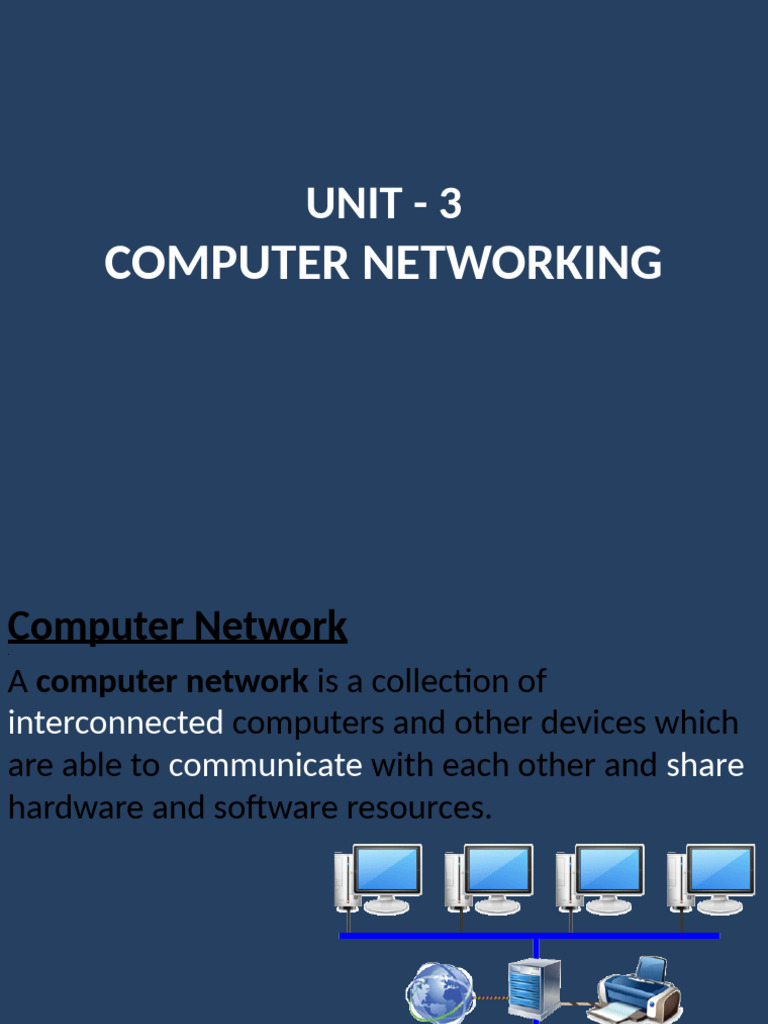 Overview of Computer Networking Concepts | PDF | World Wide Web | Internet & Web