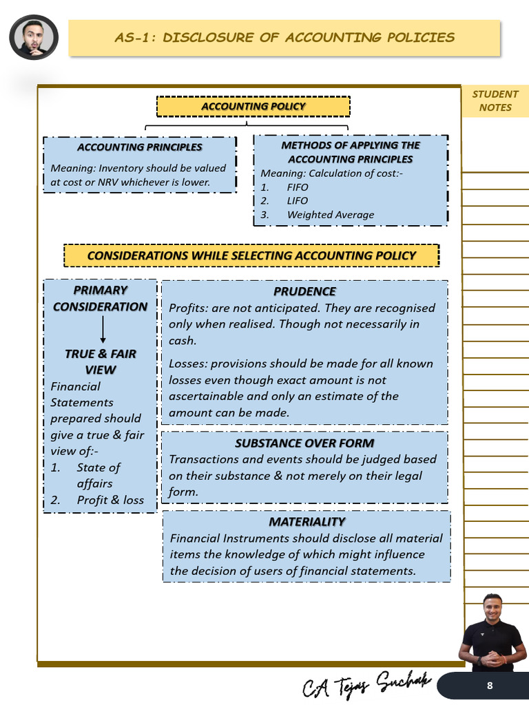 AS-1 - Disclosure of Accounting Policies | PDF | Balance Sheet | Going ...