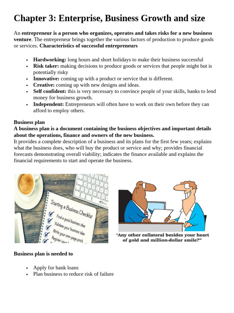 Chapter 3 Enterprise, Business Growth and Size | PDF | Mergers And ...