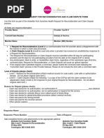 Uhc Appeal Form | PDF | Patient | Service Industries