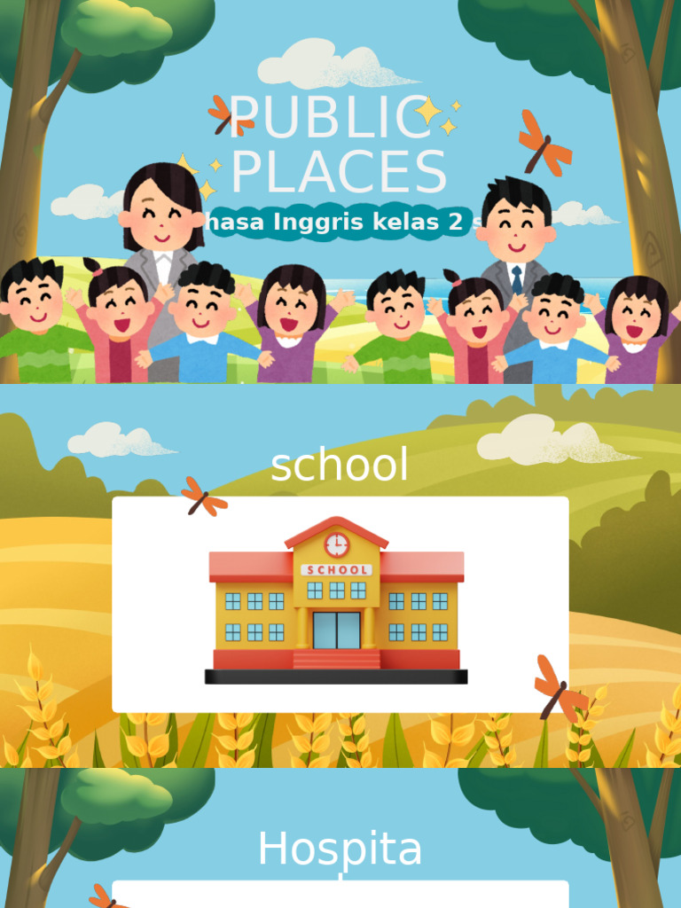 Public Places in English for Kids | PDF