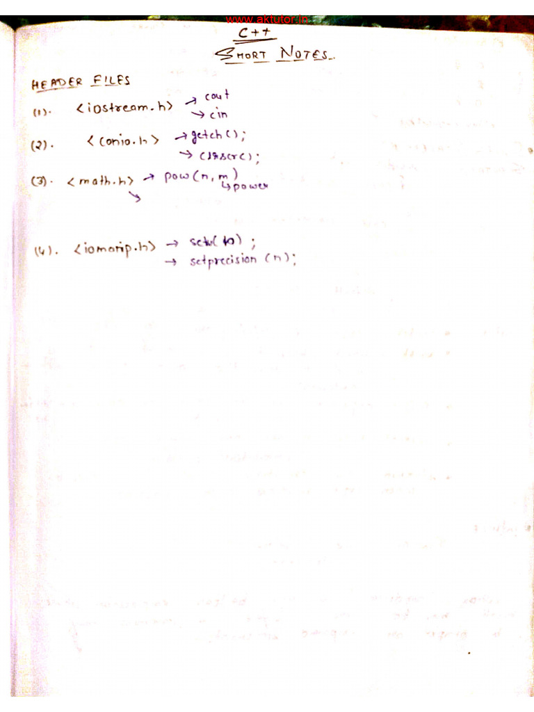 C Programming Btech 1styr Notes Pdf