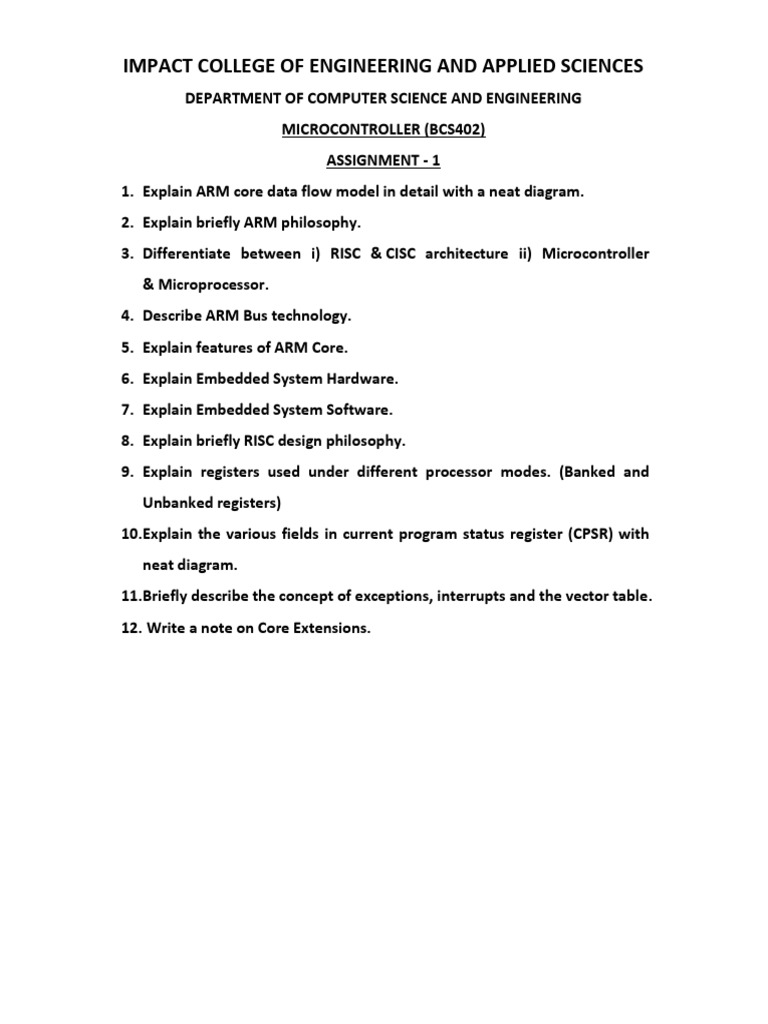 MC BCS402 Assignment - 1 - 2 | PDF
