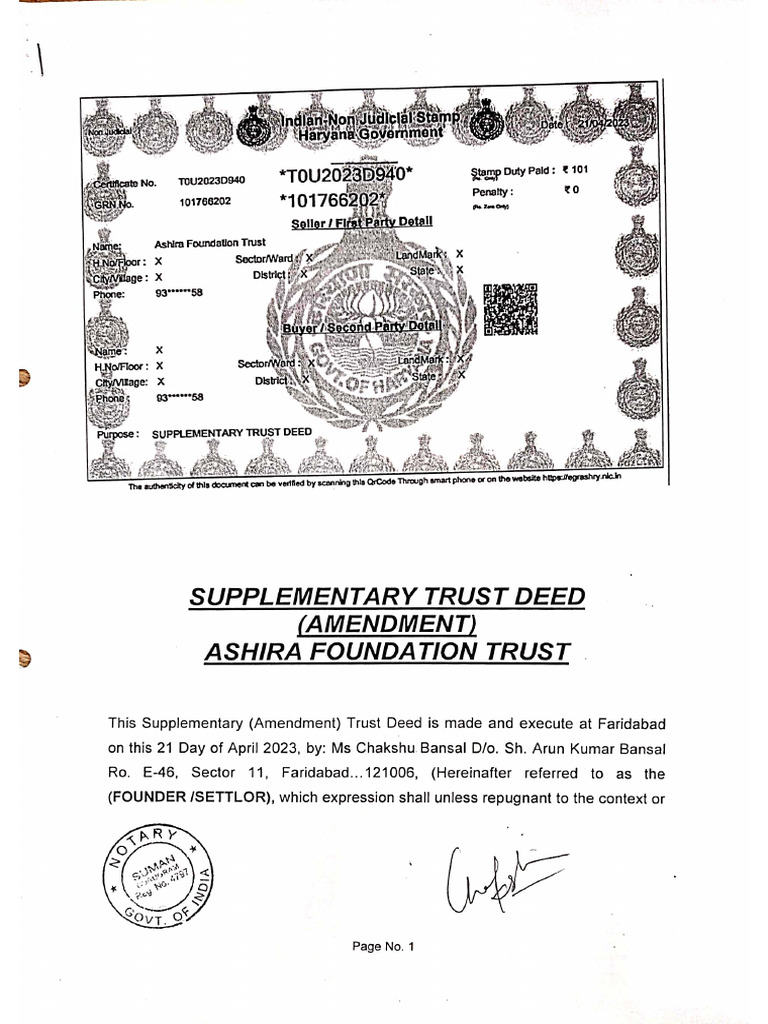Trust Deed | PDF