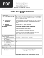 Grade 4 Simple Patterns Lesson Plan | PDF | Intelligence | Teaching