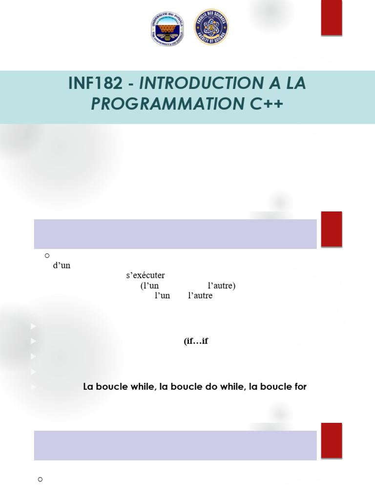 Cours2 Cpp | PDF | Structure de contrôle | Pointeur (programmation)