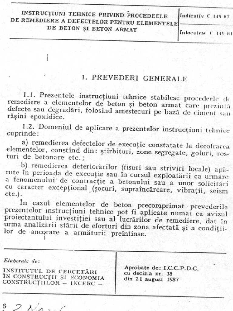C149-87 Reparatii Beton STILP S-9 | PDF