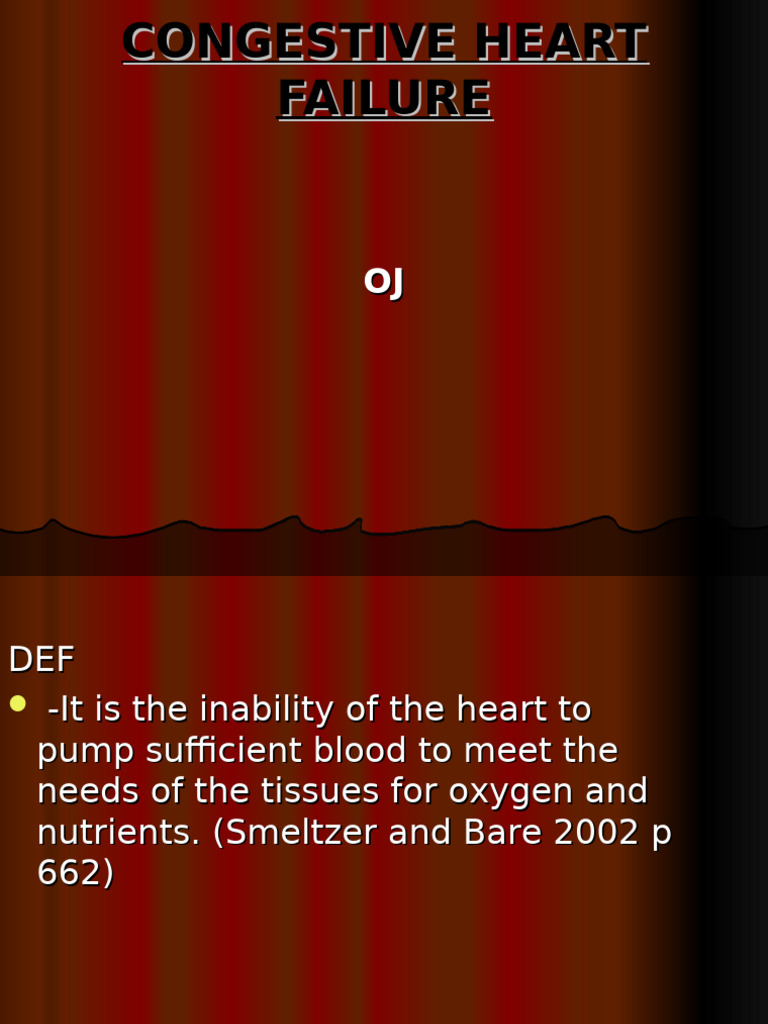 Congestive Heart Failure | PDF | Diastole | Heart Failure