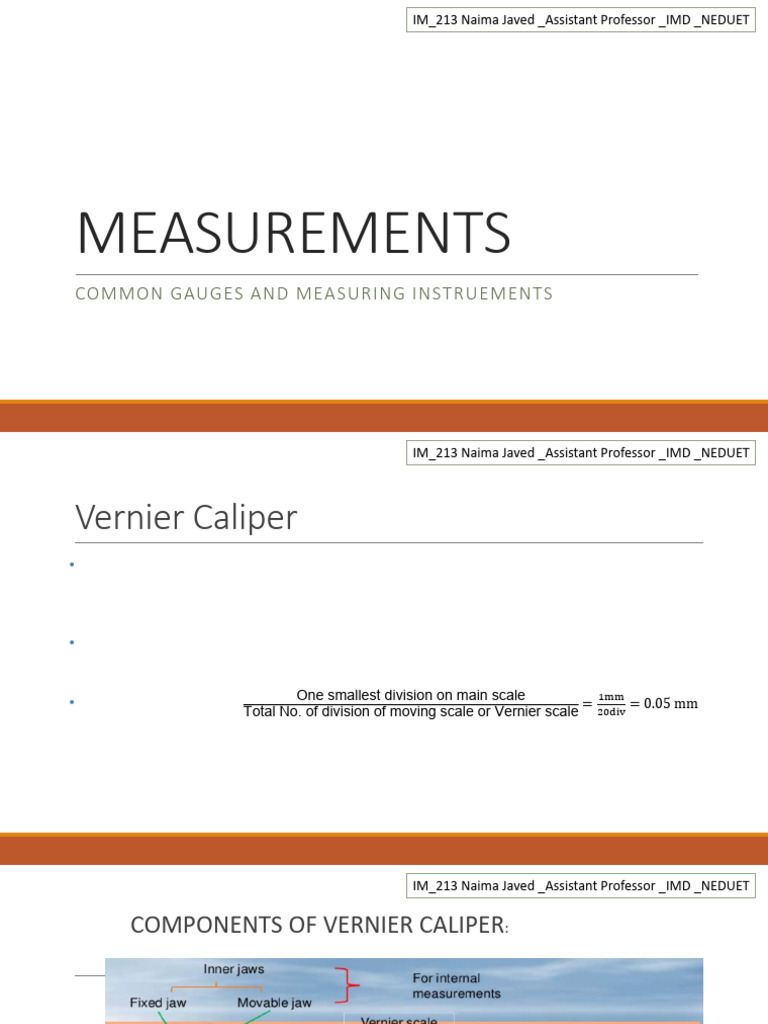 Measuring Instruments and Techniques | PDF