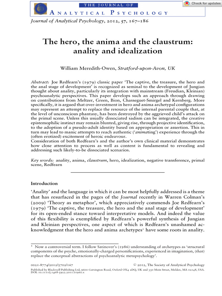 SENE EK OKUMAJ Analytical Psychology - 2012 - Meredith Owen - The Hero ...