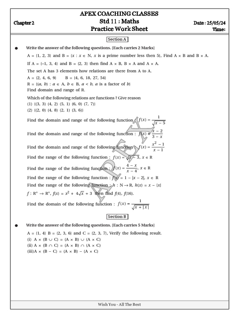 PracticeWorkSheet_D25-May-2024 | PDF | Mathematics | Numbers