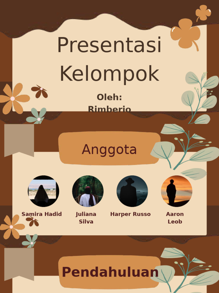 Coklat Oranye Tumbuhan Imut Ilustrasi Presentasi Kelompok - 20250114 - 000159 - 0000 | PDF