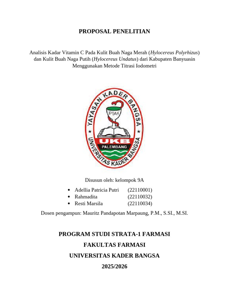 Kel 9 - Proposal Penelitian Kuantitatif | PDF