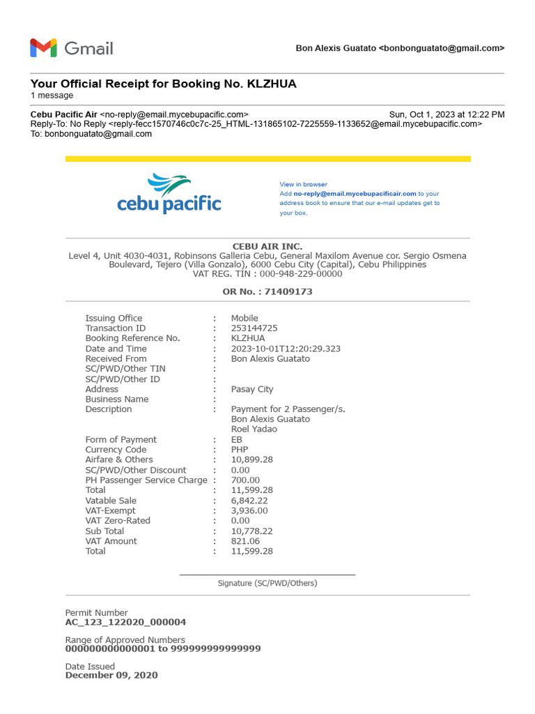 Receipt | PDF | Receipt