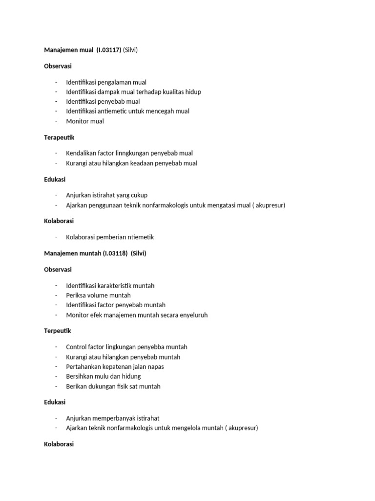 Manajemen mual | PDF