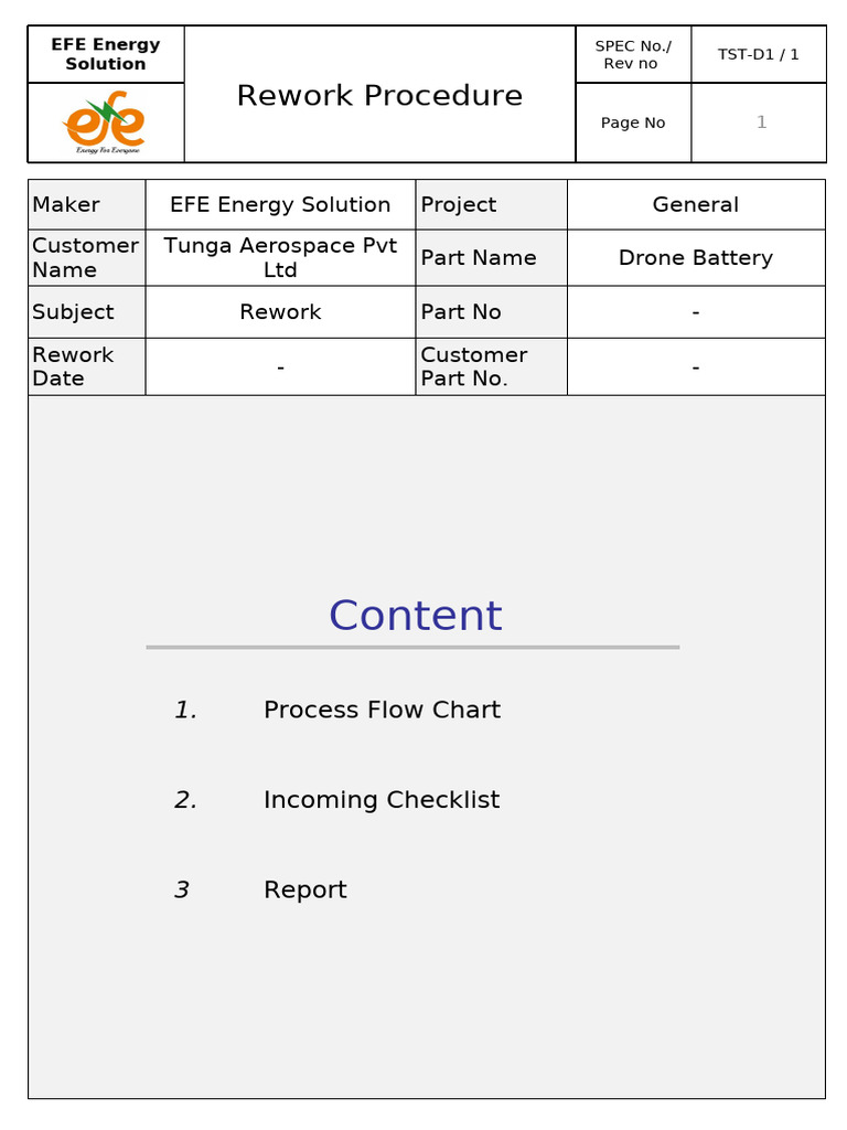 Drone Battery Rework - Procedure | PDF | Battery Charger | Galvanic Cells