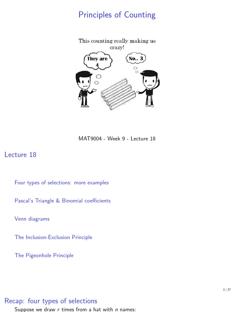 lecture18-annotated | PDF | Discrete Mathematics | Algebra