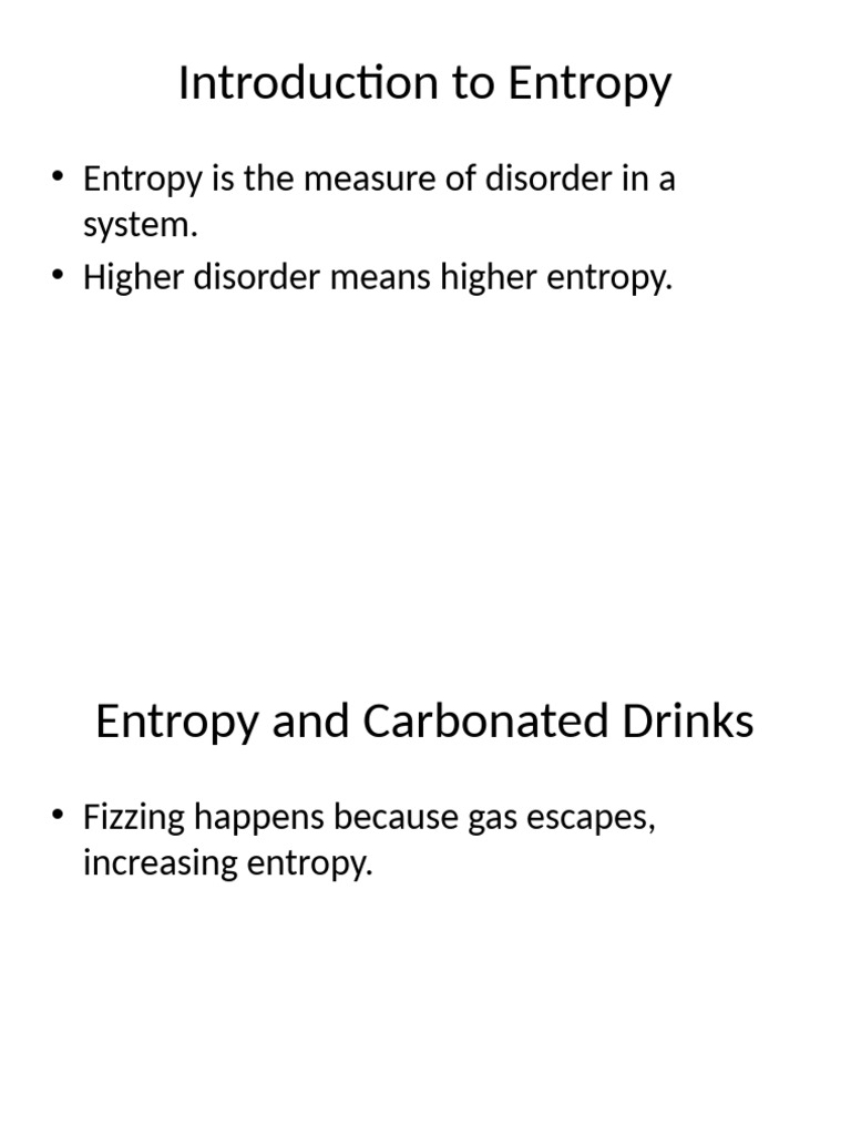 Simple Entropy Presentation | PDF