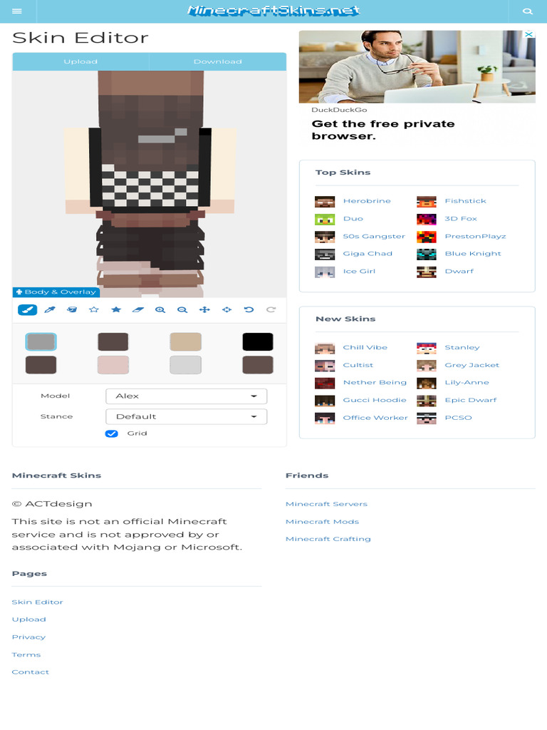 Skin Editor Minecraft Skins | PDF