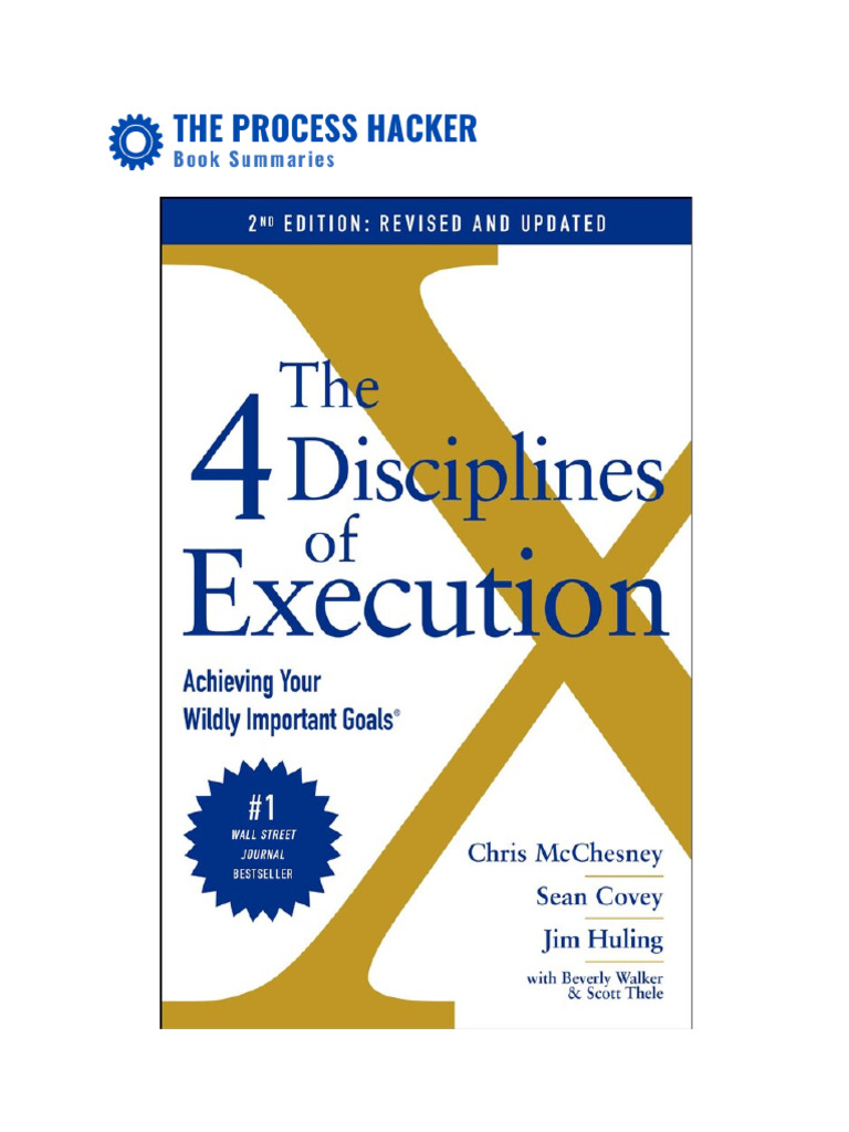 Book Summary - 4 Disciplines of Execution | PDF | Disciplines | Goal